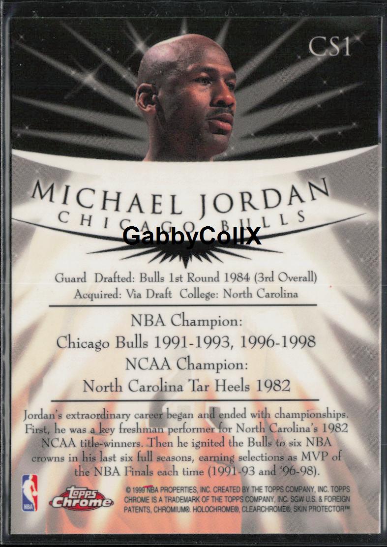 1998-99 Topps Chrome #CS1 Michael Jordan Champion Spirit – GabbyCollX
