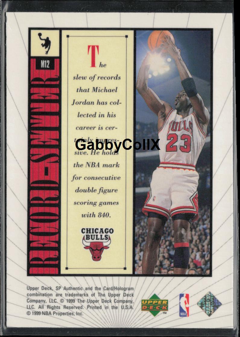 1998-99 SP Authentic #M12 Michael Jordan MICHAEL – GabbyCollX