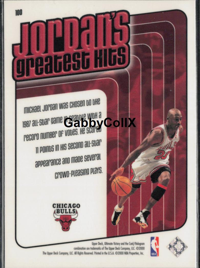 1999-00 Upper Deck Ultimate Victory #100 Michael Jordan – GabbyCollX